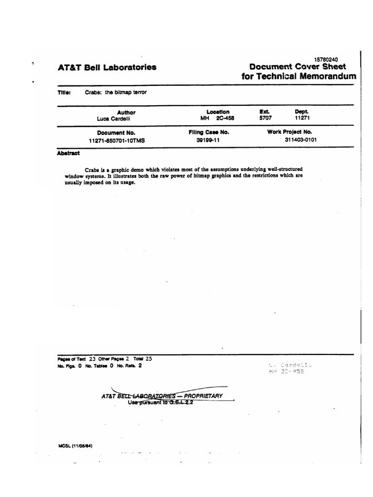 Luca Cardelli - Crabs | PDF