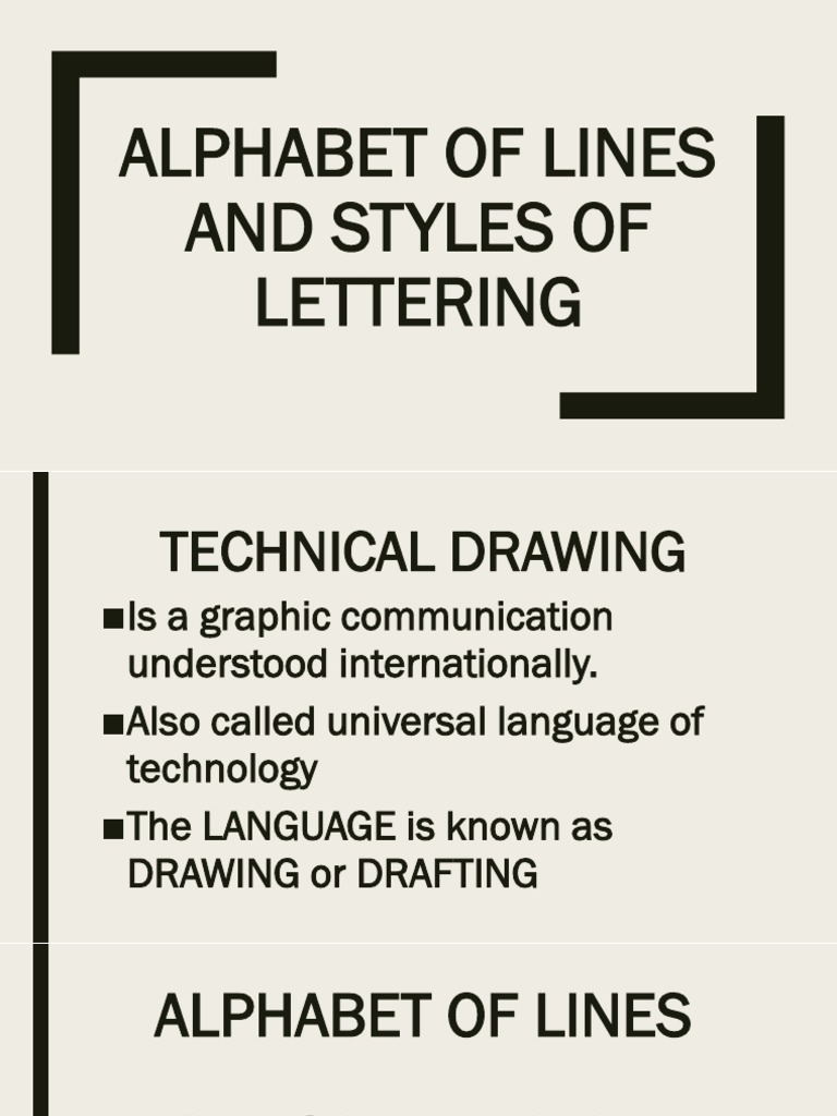 Alphabet of Lines and Styles of Lettering | PDF