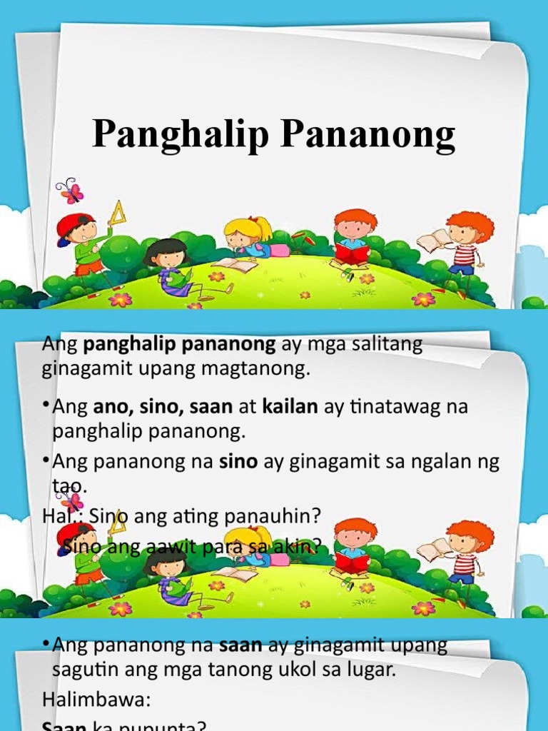 Panghalip Pananong | PDF