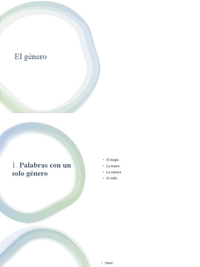 El Género y El Número | PDF
