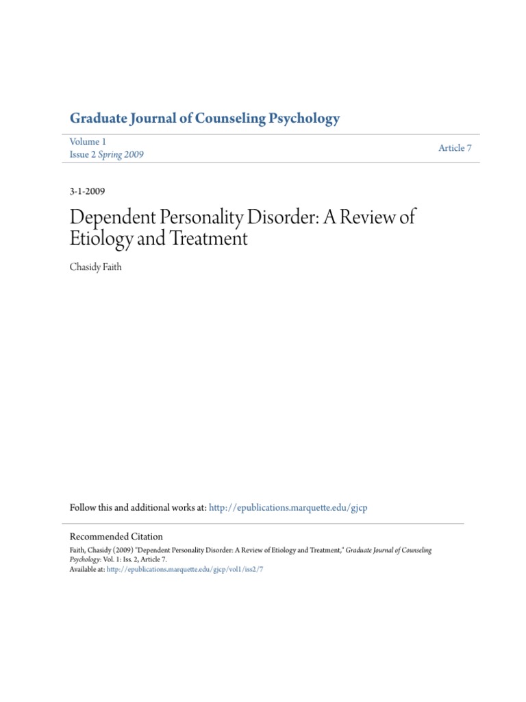 Counseling Psychology Insights | PDF | Psychotherapy | Personality Disorder