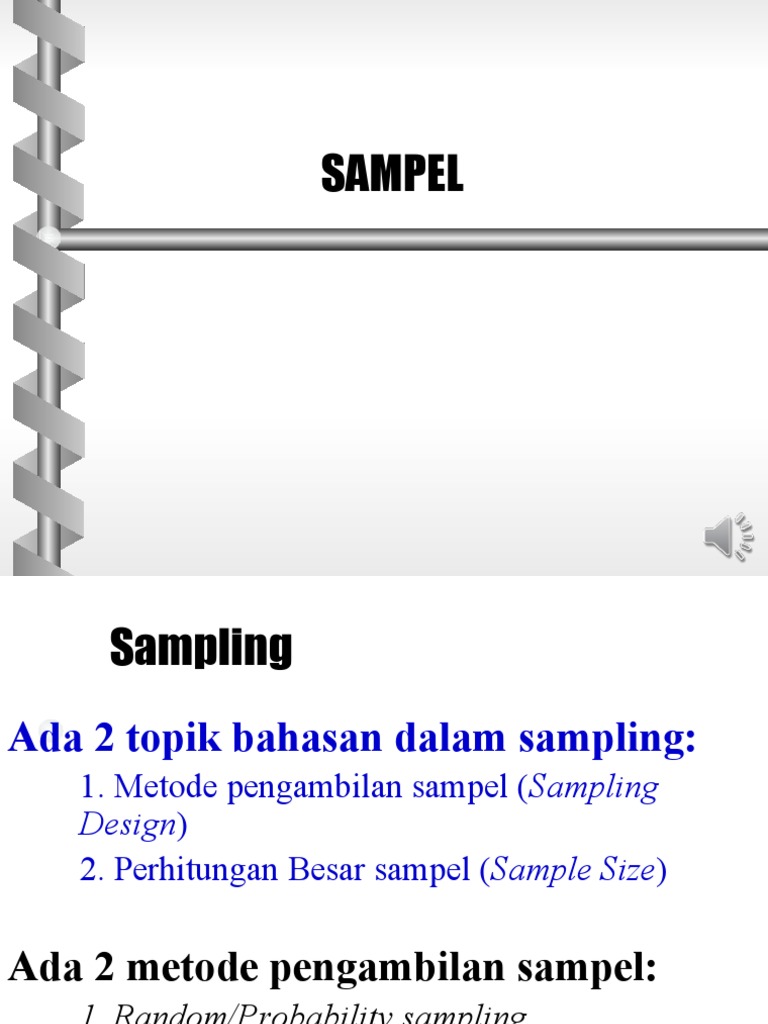 Metode dan Perhitungan Sampling Penelitian | PDF