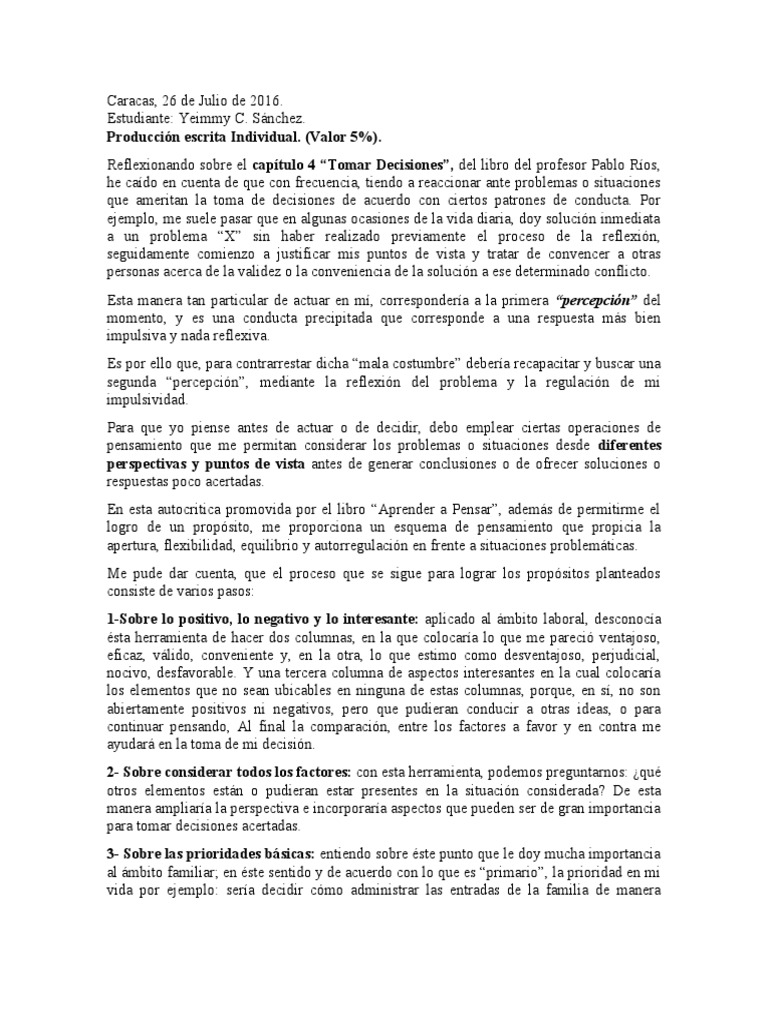 La Aventura de Aprender Capitulo Cuatro y Cinco | PDF | Toma de decisiones | Heurístico