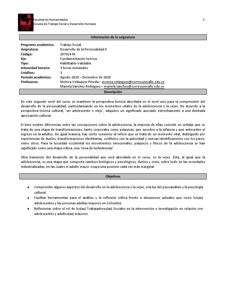 DDP Plan | PDF | Vejez | Trabajo Social