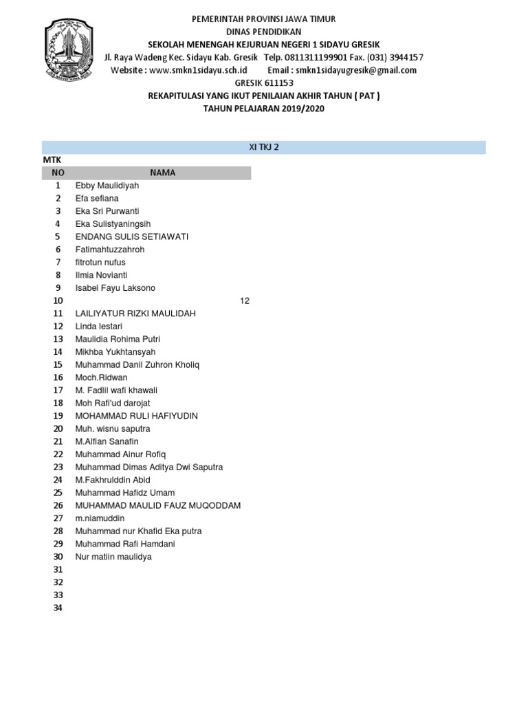 Xi TKJ 2 Rabu 10 Juni | PDF