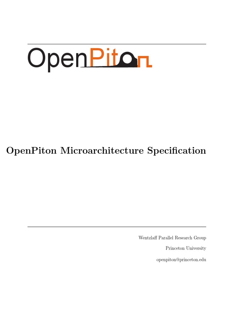 Micro - Arch Openpiton | PDF | Cpu Cache | Cache (Computing)