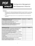 Configuration Audit Checklist: Configuration Management / Configuration ...