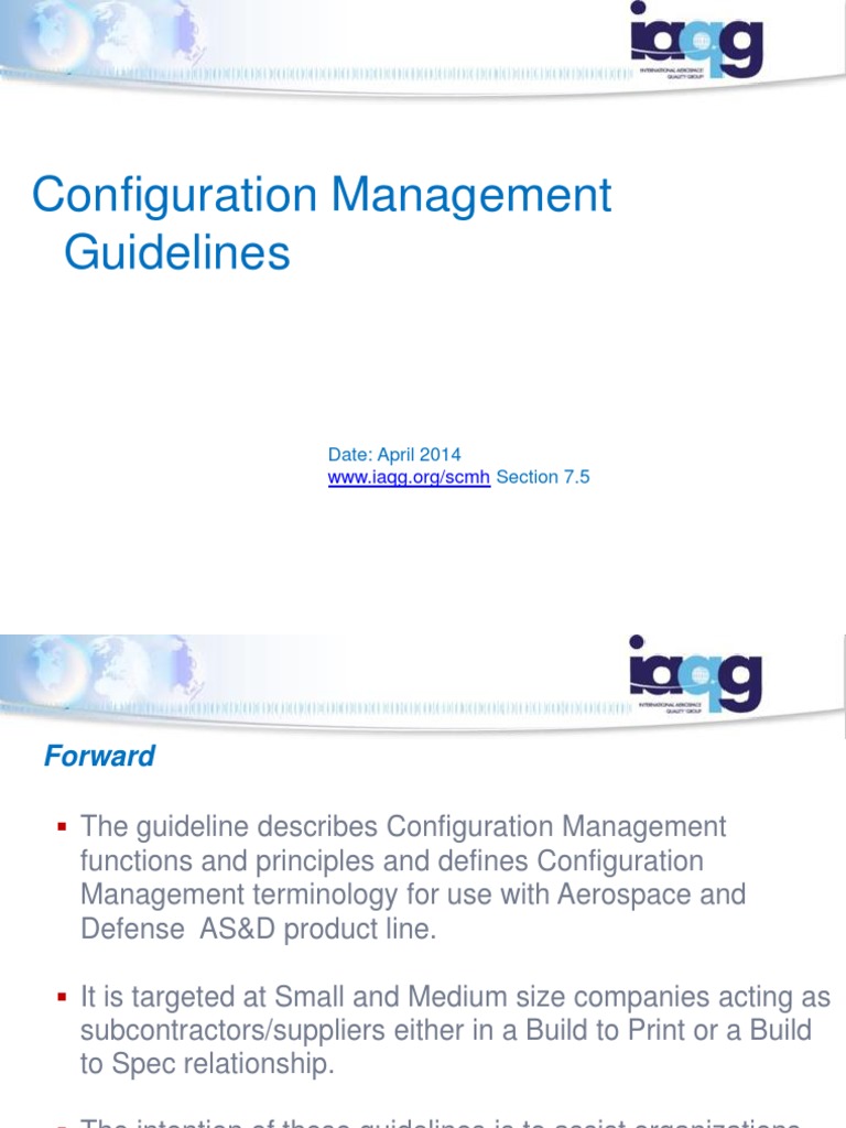 Configuration Management Presentation | PDF | Product Lifecycle ...