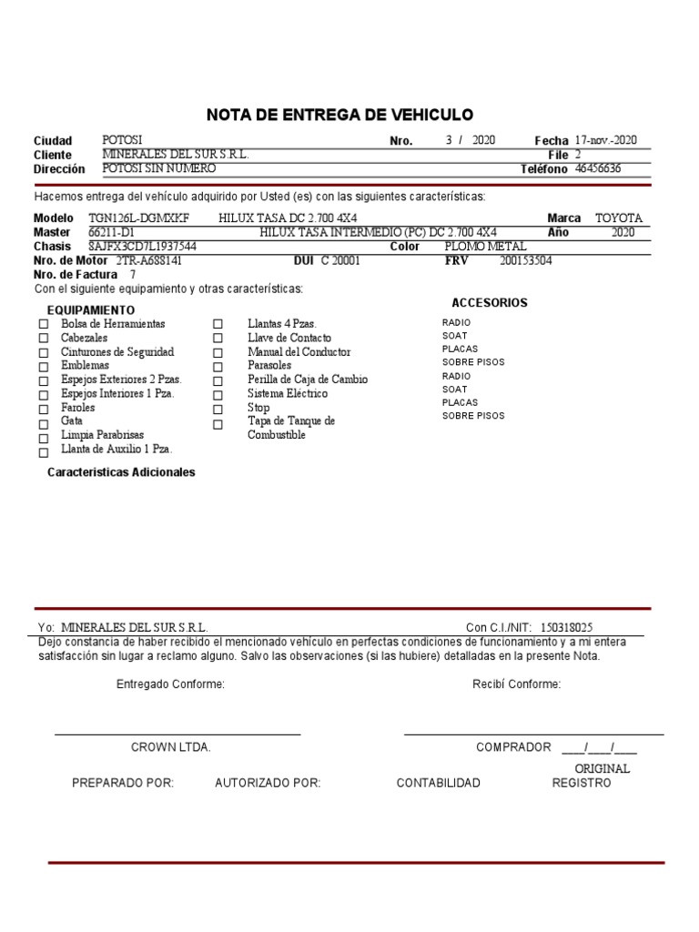 Nota de Entrega 1 | PDF