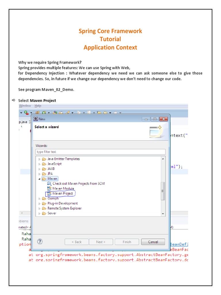 Spring Core Framework by Telusko | PDF | Class (Computer Programming) | Java (Programming Language)
