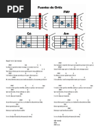 Acordes de "Fuentes de Ortiz" - Ed Maverick | PDF