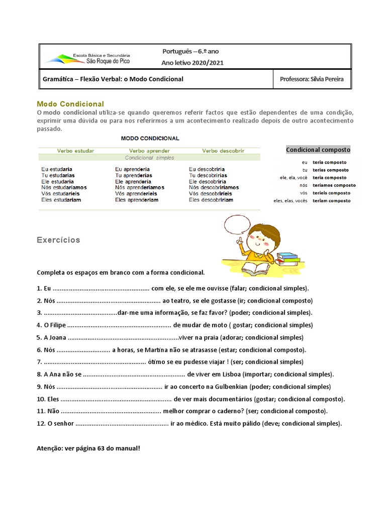 Ficha Modo Condicional | PDF