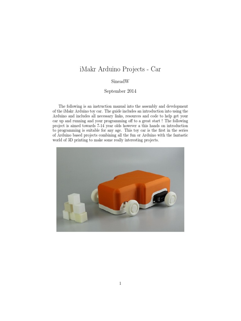 IMakr Arduino Projects Guide Car | PDF | Scratch (Programming Language ...