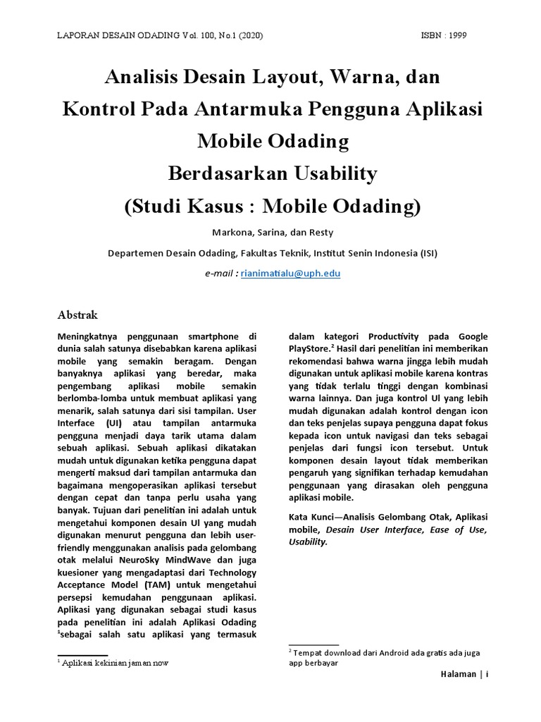 Analisis Desain Layout | PDF