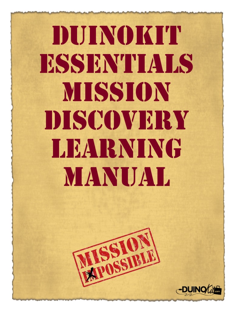 Mission Book - DuinoKit Essentials Rev19-2 | PDF | Arduino | Infrared