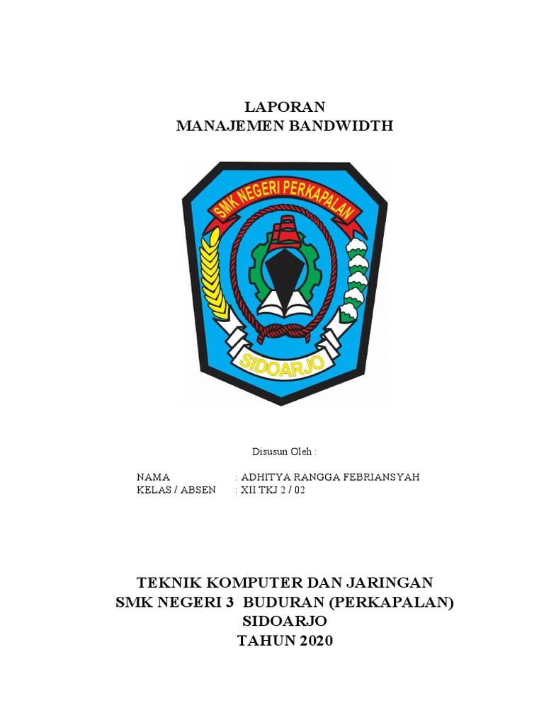02 - Adhitya Rangga Febriansyah - Xii-Tkj 2 Manajemen Bandwidth | PDF