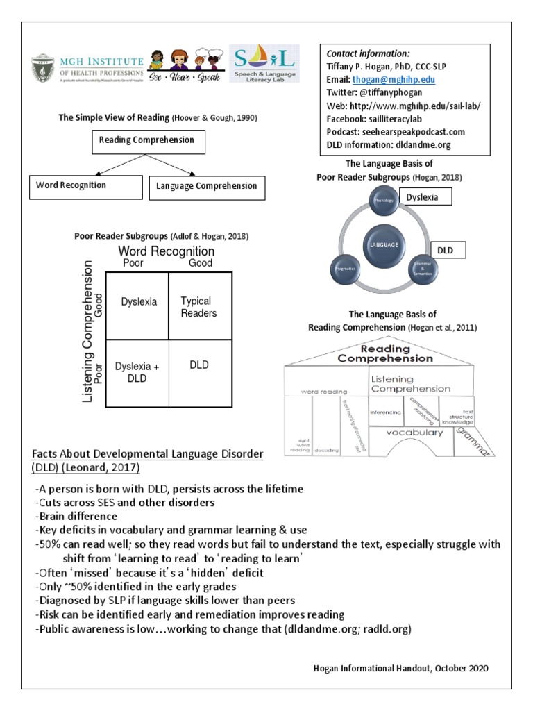 The Simple View of Reading: (Hoover & Gough, 1990) | PDF | Dyslexia ...