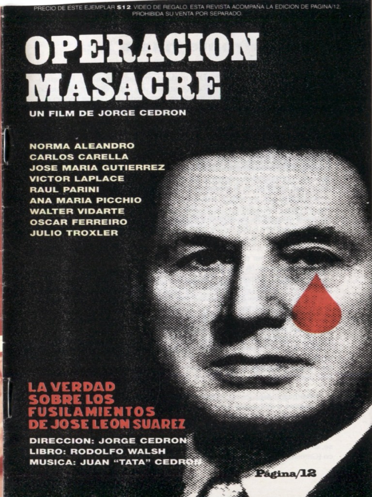 Operacion Masacre - Folleto Del Video VHS de La Película | PDF