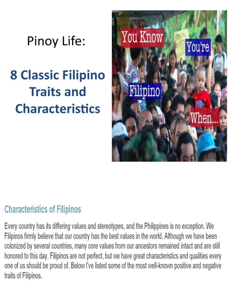 Pinoy Life:: 8 Classic Filipino Traits and Characteristics | Download ...