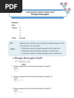 LKPD Bilangan Berpangkat Peer Teaching 1 | PDF