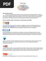 Web 2.0 Collaboration Tools: A Quick Guide | PDF | Wiki | Hyperlink