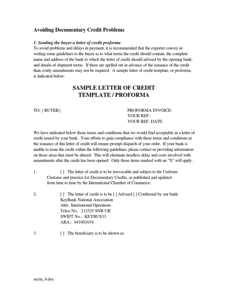 letter of credit | Letter Of Credit | Financial Services