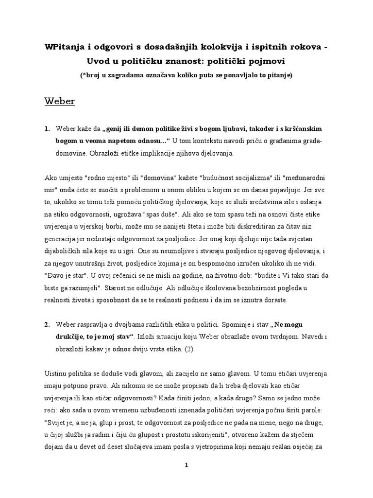 UPZ (POJMOVI) - Sva Pitanja I Odgovori Za Ispit (Nadopunjeno S Rokova 2019.) | PDF