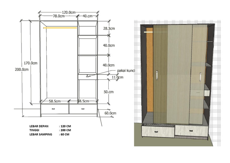 Ukuran Lemari | PDF