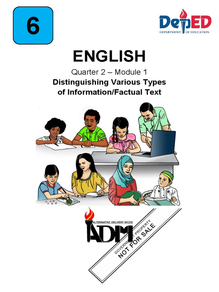 English: Distinguishing Various Types of Information/Factual Text | PDF ...