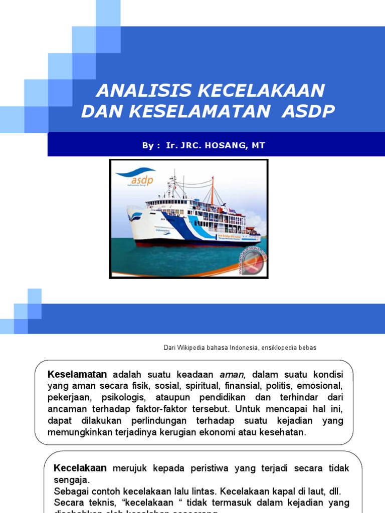 Kecelakaan Dan Keselamatan Asdp | PDF