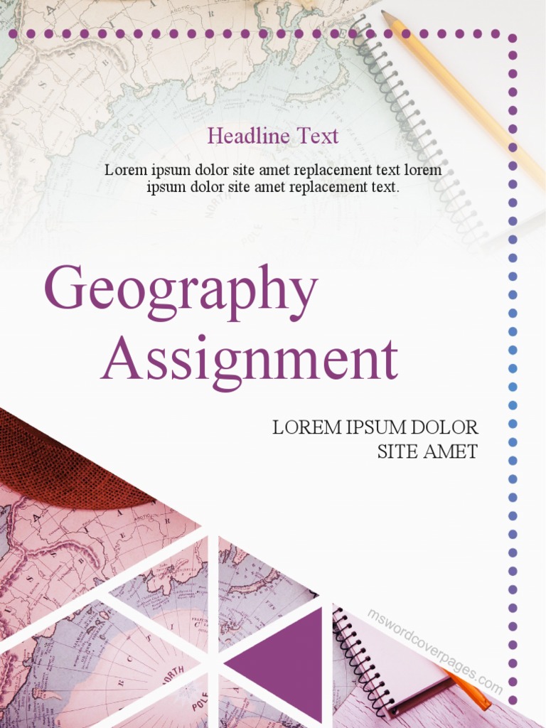 Geography Assignment Cover Page 3 | PDF