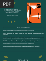 CHED CMO On Bachelor of Science in Entrepreneurship | PDF ...