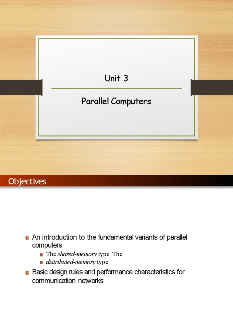 HPC Unit 3 | PDF | Parallel Computing | Supercomputer