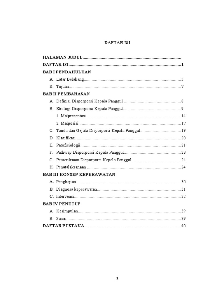 DKP Malposisi Malpresentasi | PDF