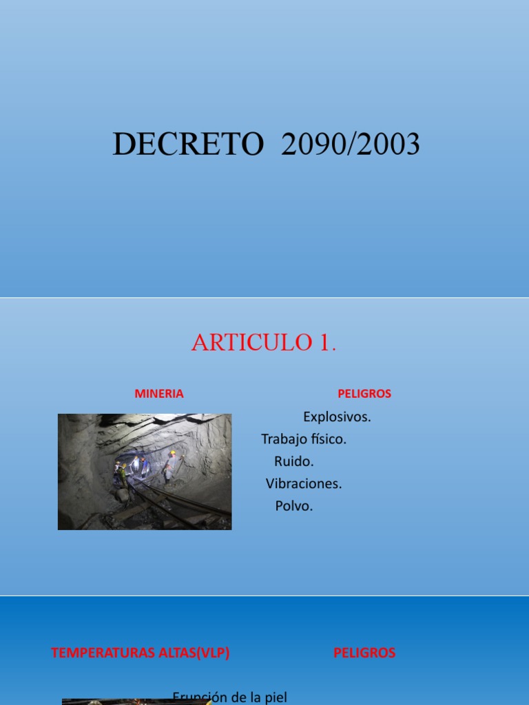 Decreto Ley 2090 de 2003 | PDF Decreto Ley 2090 de 2003 | PDF