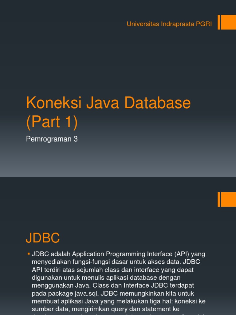 Pertemuan 14 Koneksi Java Database (Part 1) | PDF