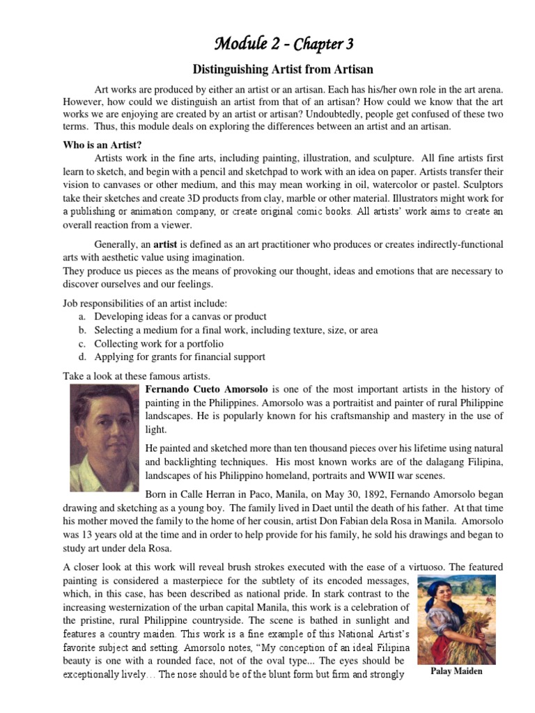 Module 2 - Chapter 3 PDF | PDF | Paintings | Aesthetics