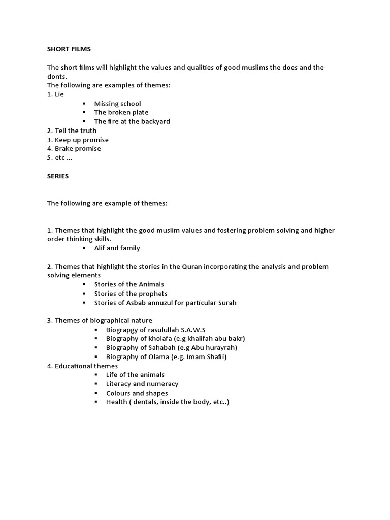 Animation Themes | PDF | Social Science | General Fiction