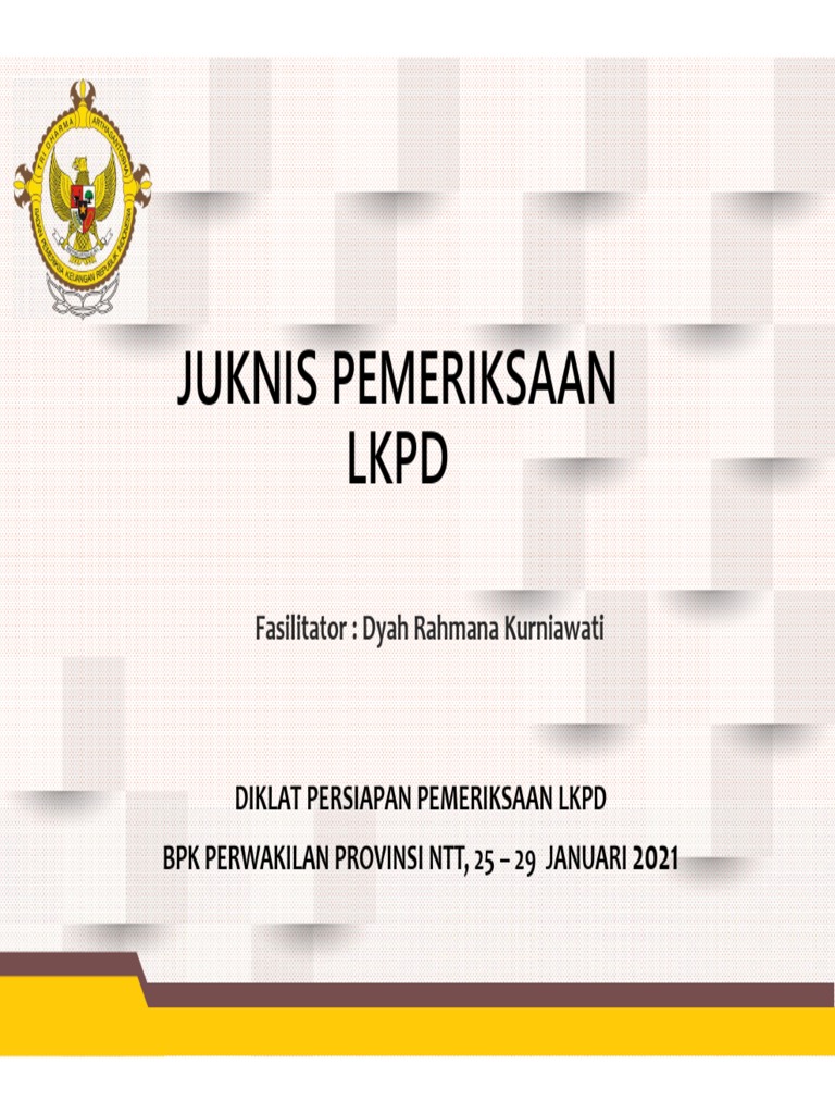 Slide-Juknis Pemeriksaan LKPD | PDF