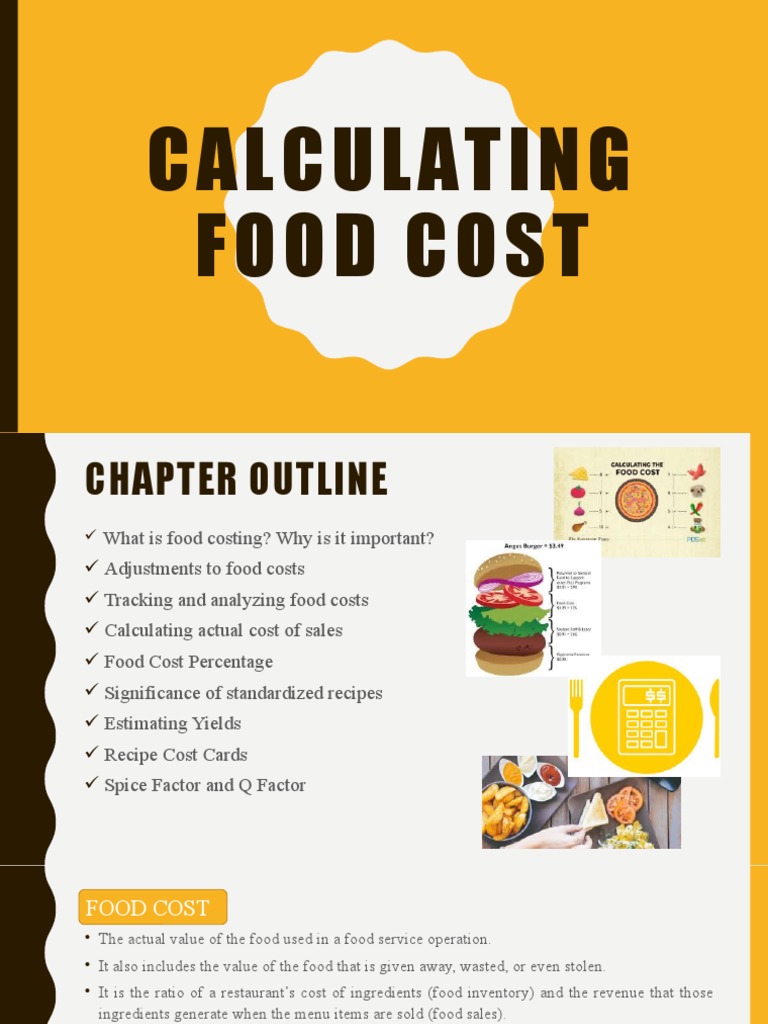Food Cost Calculation and Management | PDF | Inventory | Percentage