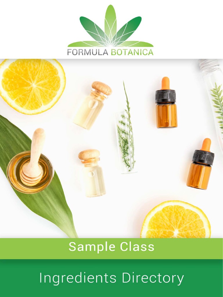 Natural Skincare Ingredient Guide | PDF | Essential Oil | Cosmetics