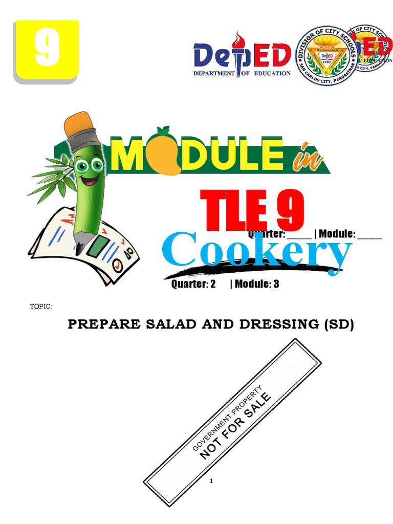 TLE 9 - Module 3 | PDF | Salad | European Cuisine