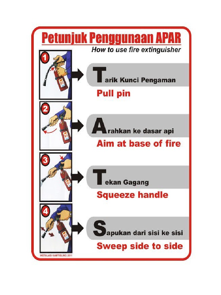 Cara Menggunakan APAR TATS | PDF