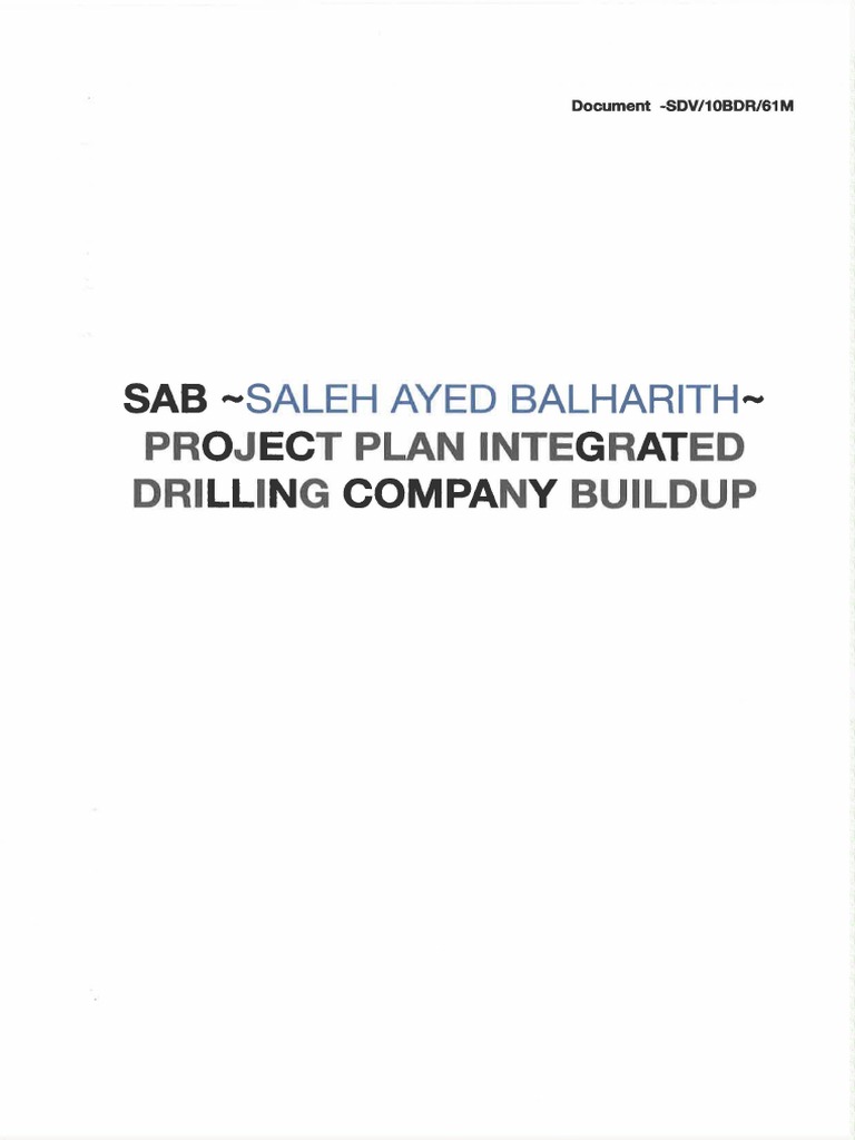 SAB Drilling Rig + Integrated Rig Move Business Package 2 | PDF ...