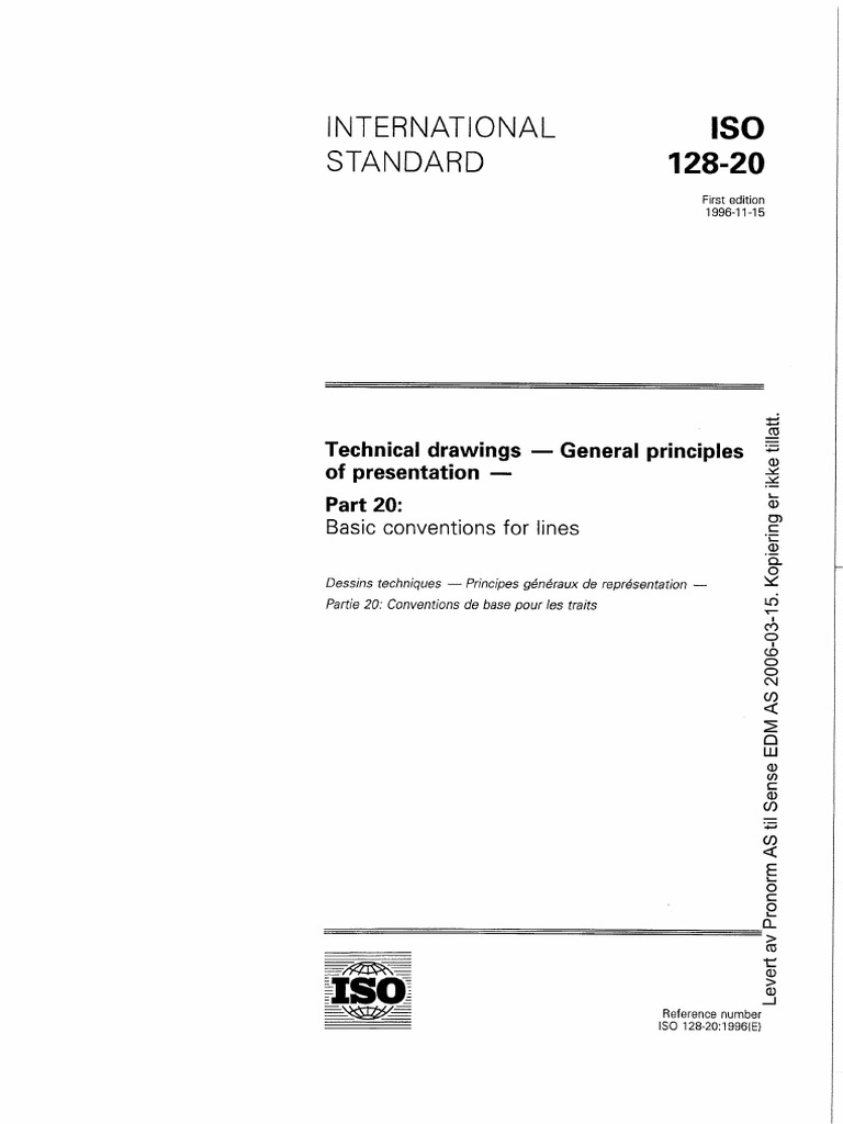 Iso 128-20 | PDF