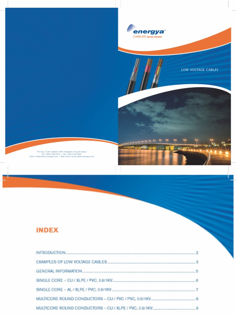 Energya Cables LV Catalogue | PDF