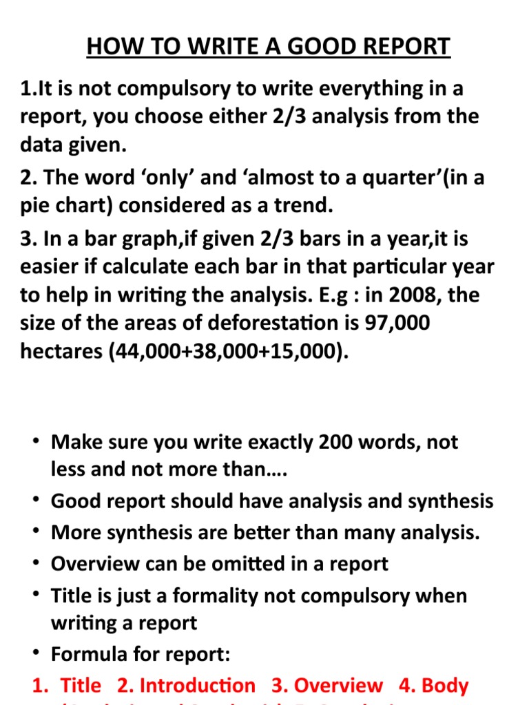 How To Write A Good Report | PDF