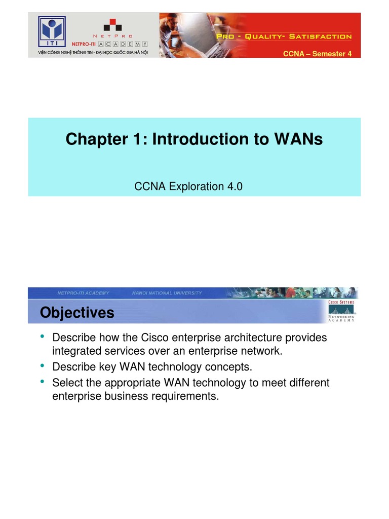 CA - Ex - S4C1 - Introduction To WANs (Compatibility Mode) | Download Free PDF | Packet ...