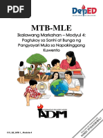 COT MTB2 Sanhi at Bunga | PDF