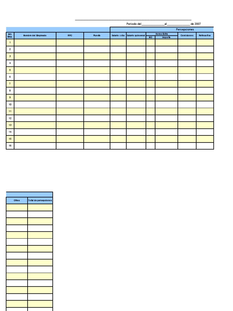 FORMATOS DE CONTABILIDAD | Salario | Las condiciones de trabajo